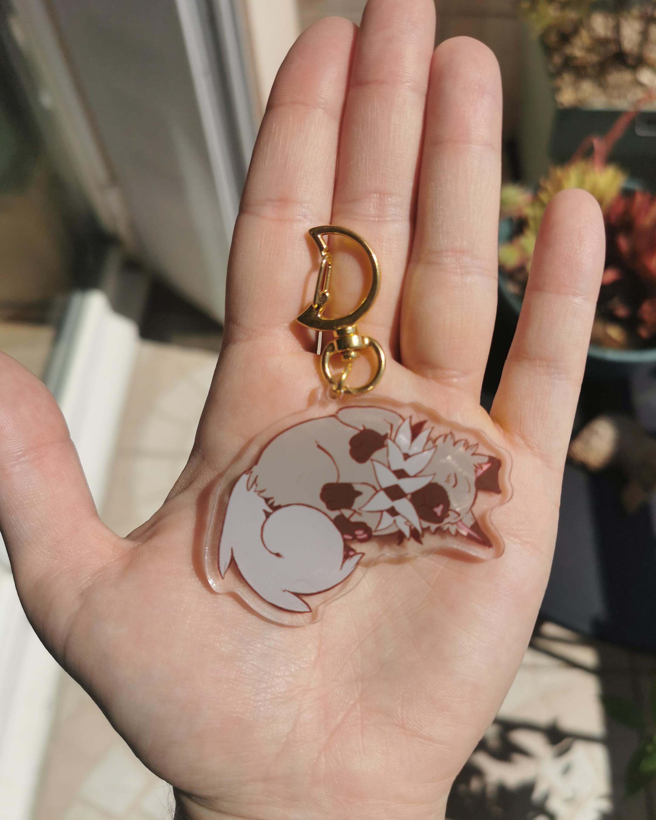 Rockruff Acrylic Keychain - Etsy