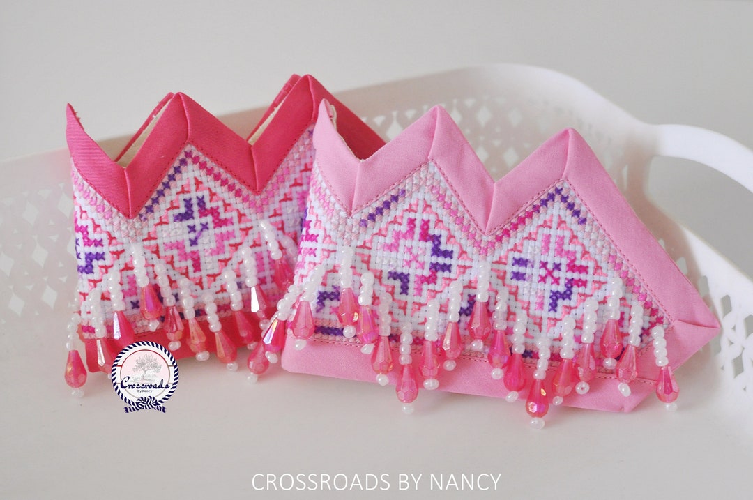 Mini Hmong Princess Hats Pink Gradients - Etsy