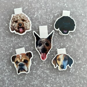 Custom Dog Face Magnetic Bookmark | Cat Face Magnetic Bookmark | Pet ...