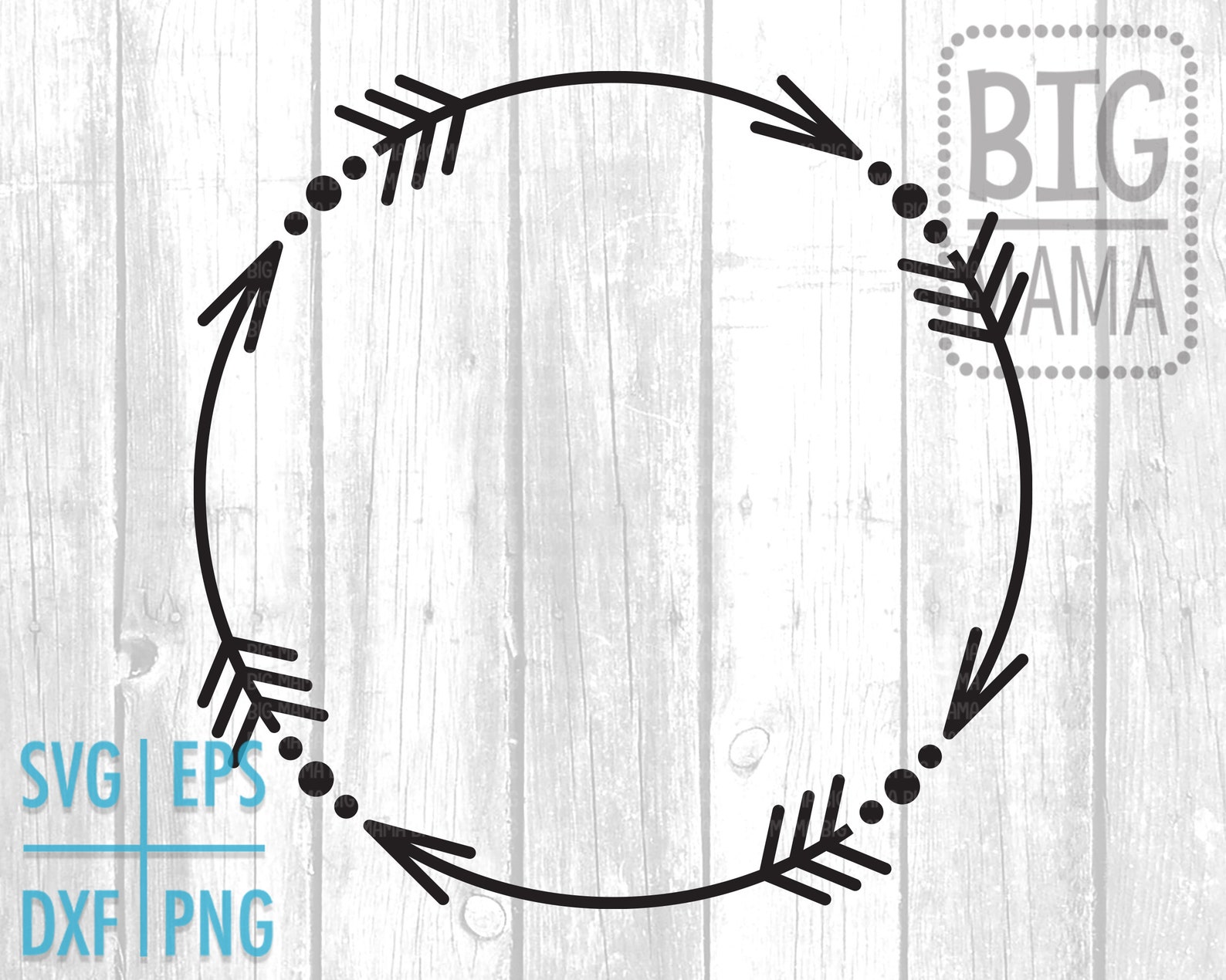 Arrow Wreath Svg, Arrow Svg Eps Png Dxf, Svg Files for Cricut, Files ...