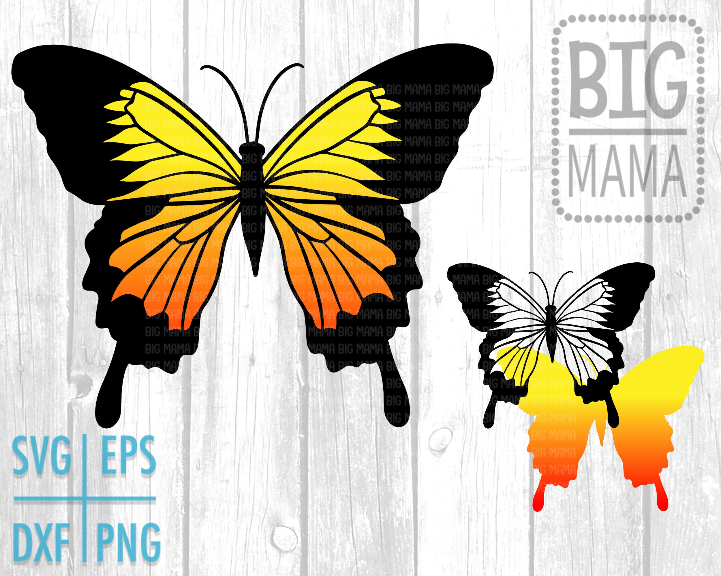 Butterfly Svg Two Layer Butterfly Svg Eps Png Dxf Svg Files - Etsy