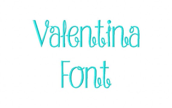 Sewing & Fiber Valentina Embroidery Fonts 3 Fonts PES Fonts Alphabets ...
