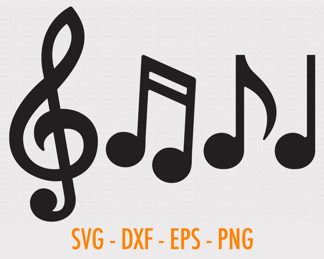Music Note Svg, Note Svg, Music Svg Eps Png Dxf, Svg Files for Cricut ...