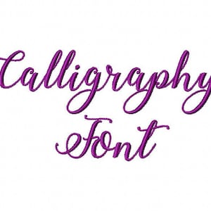 Sale! Calligraphy Embroidery Fonts 5 Fonts PES Fonts Alphabets ...