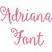 Sale! Adriana Embroidery Fonts 5 Fonts PES Fonts Alphabets Embroidery ...