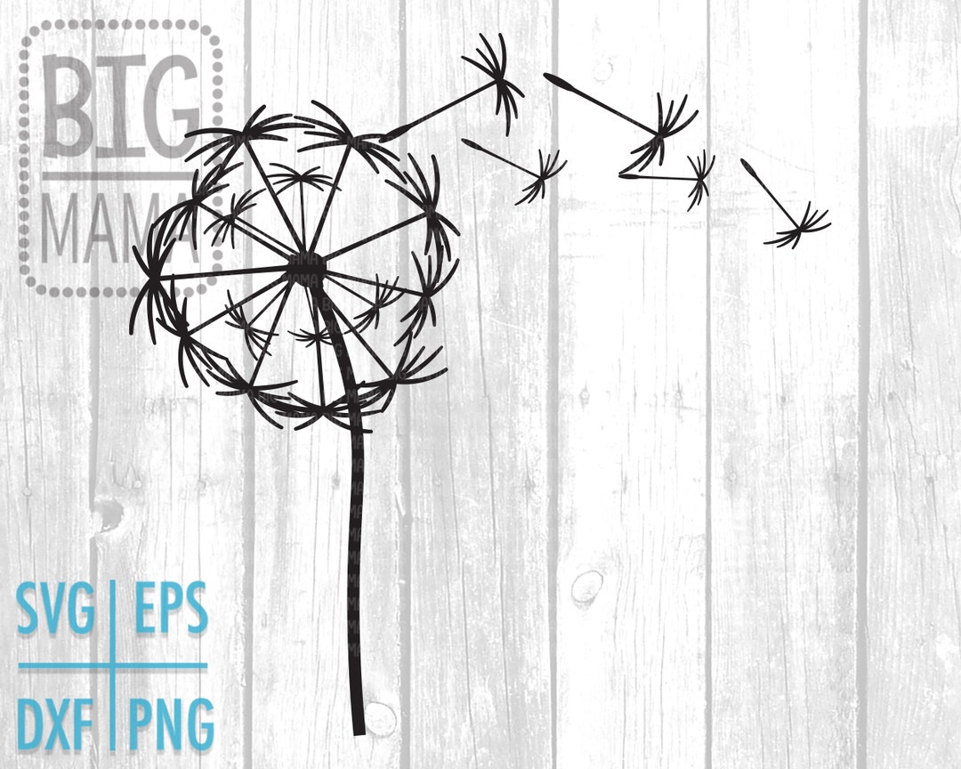 Dandelion Svg, Flower Svg Eps Png Dxf, Svg Files for Cricut, Files Cut ...