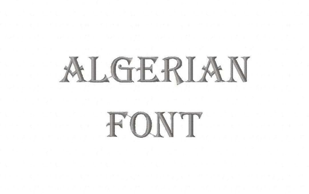 Sale! Algerian Embroidery Fonts 3 Fonts PES Fonts Alphabets Embroiderey ...