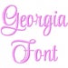 Sale Georgia Embroidery Fonts 5 Fonts PES Fonts Alphabets | Etsy