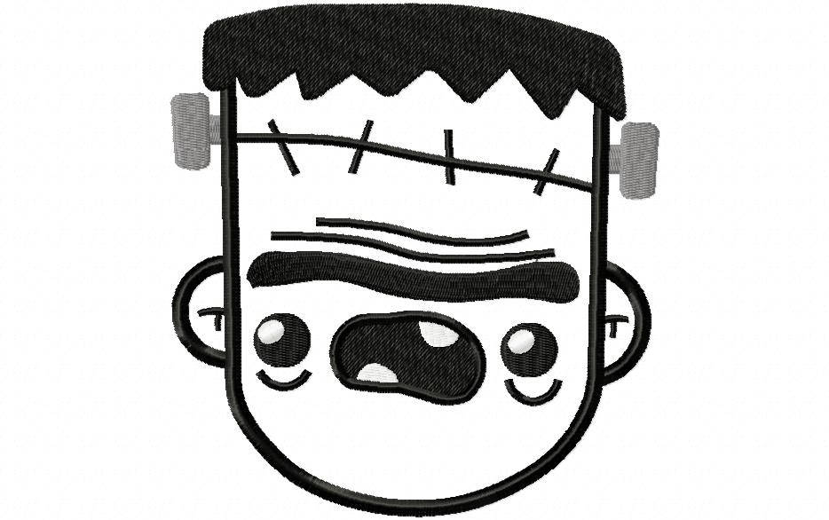 Frankenstein Applique Designs 7 Size Halloween Embroidery Machine ...
