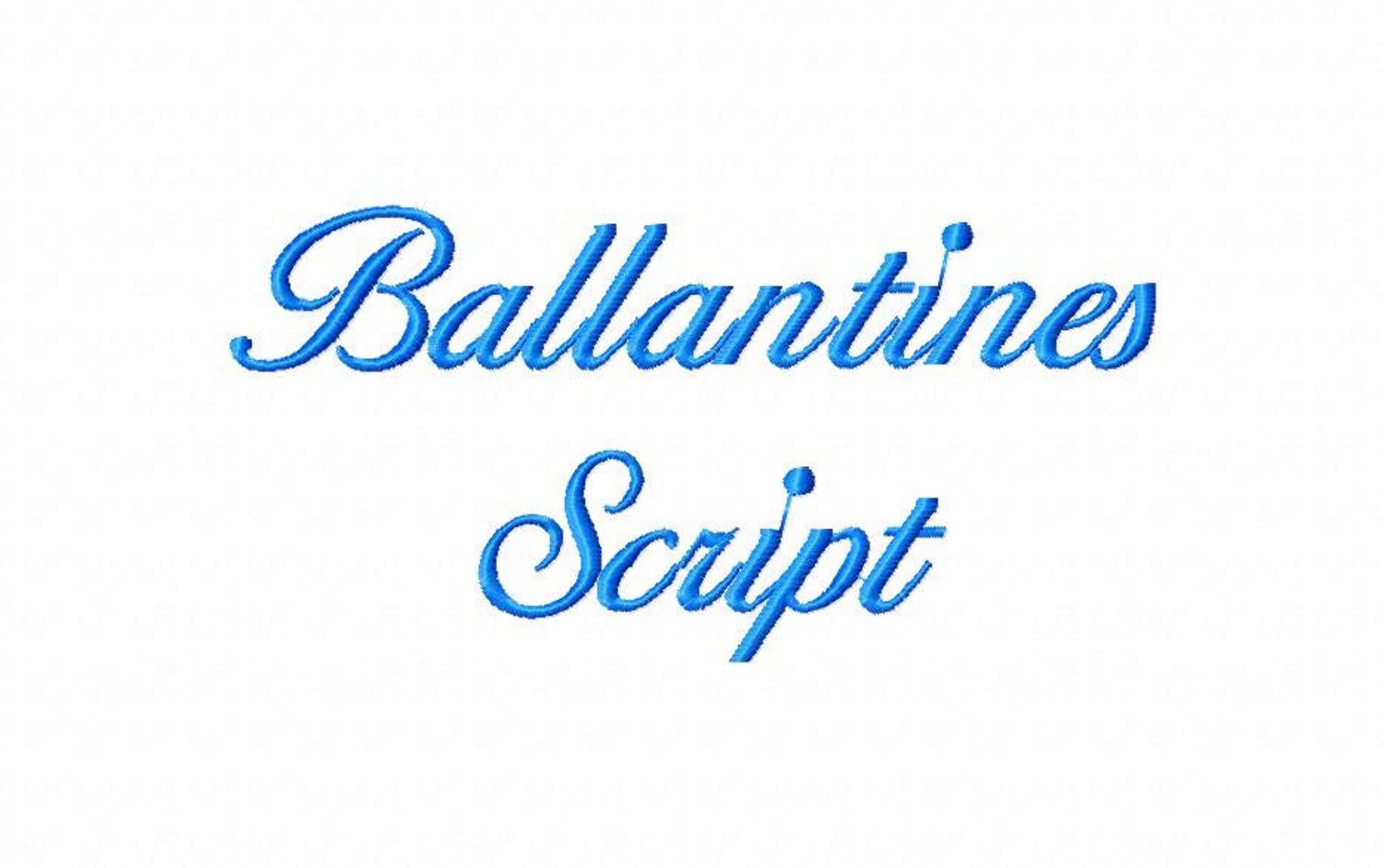 Sale! Ballantines Script Embroidery Fonts 4 Fonts PES Fonts Alphabets ...