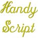 Sale Handy Script Embroidery Fonts 5 Fonts PES Fonts Alphabets ...