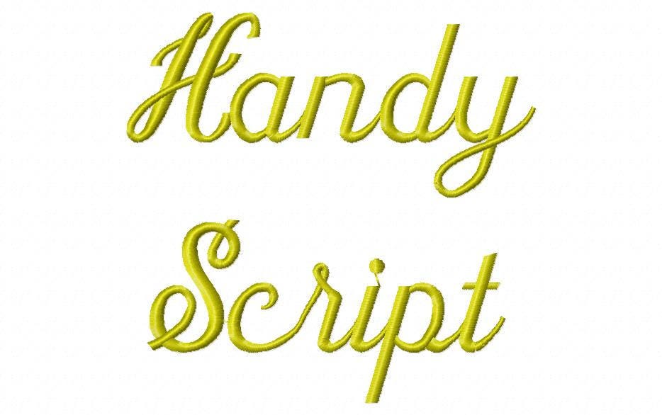 Sale Handy script Embroidery Fonts 5 Fonts PES Fonts | Etsy