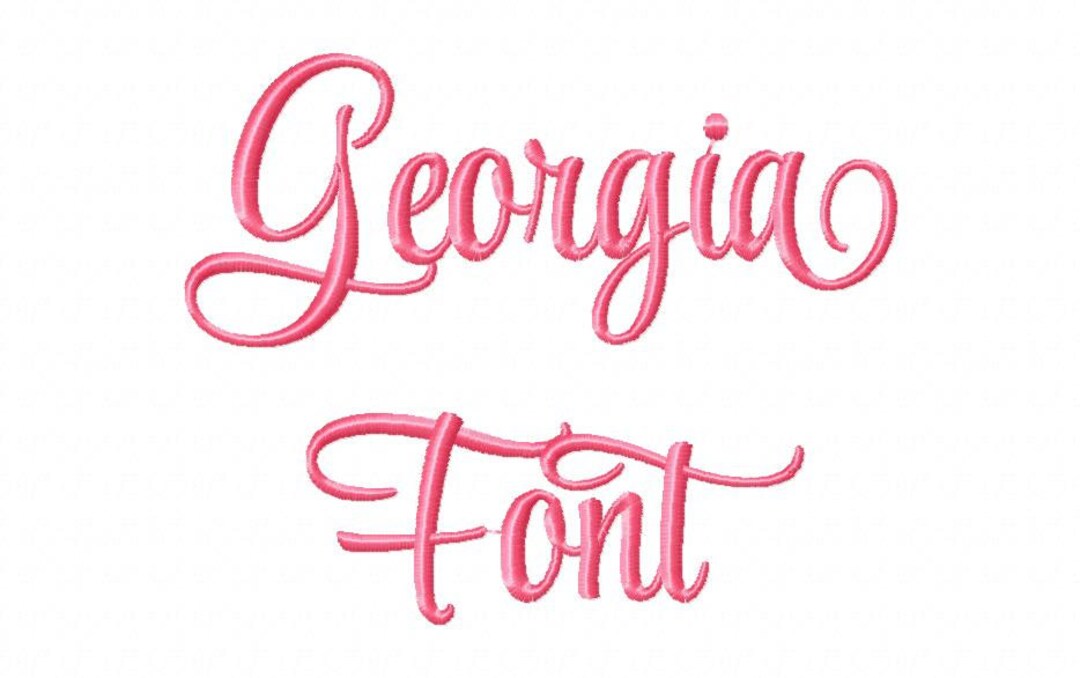 Sale! Georgia Embroidery Fonts 5 Fonts PES Fonts Alphabets Embroidery ...