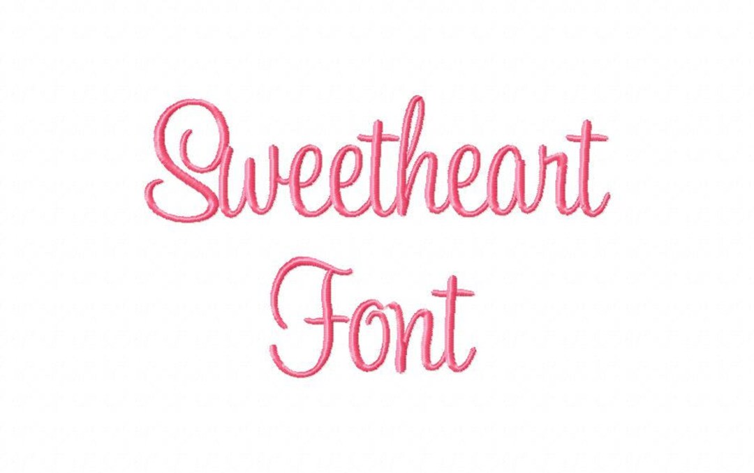 Sale! Sweetheart Embroidery Fonts 3 Fonts PES Fonts Alphabets ...