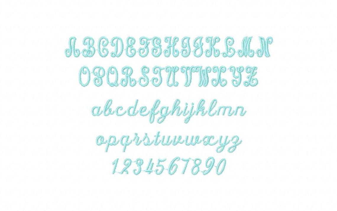 Sale Kaydence Embroidery Fonts 3 Fonts PES Fonts Alphabets - Etsy