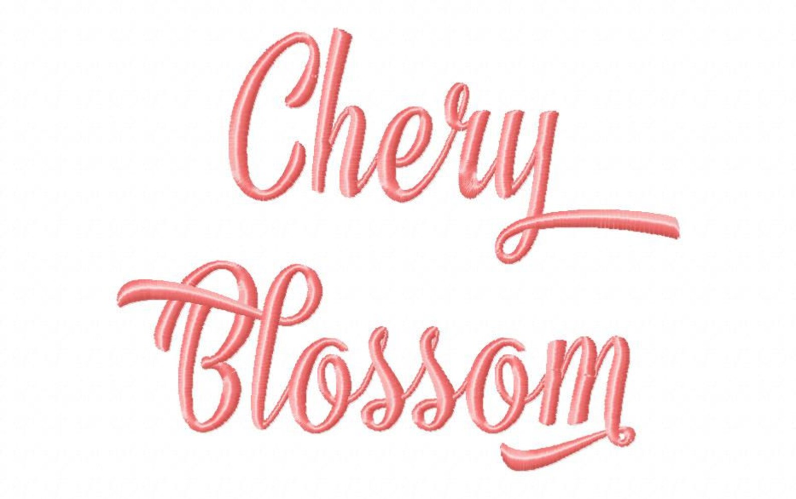 Sale! Cherry Blossom Embroidery Fonts 5 Size PES Fonts Alphabets ...