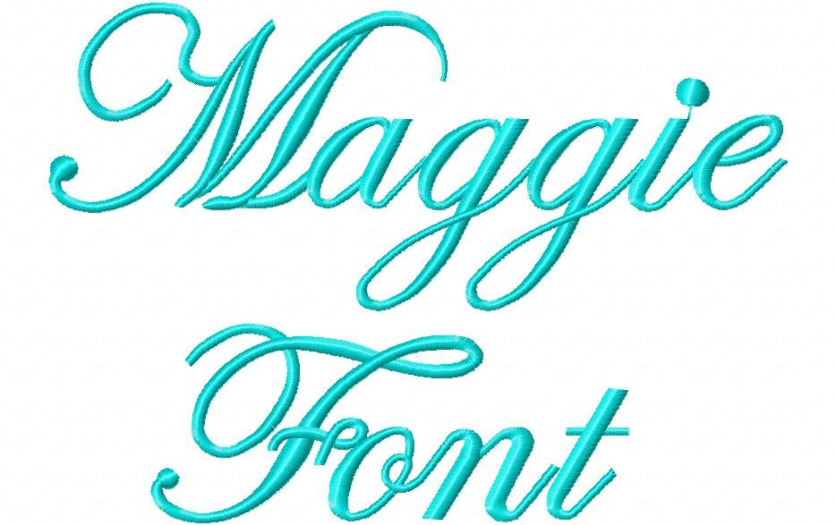 Sale Maggie Embroidery Fonts 3 Fonts PES Fonts Alphabets - Etsy