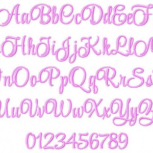 Sale! Georgia Embroidery Fonts 5 Fonts PES Fonts Alphabets Embroidery ...