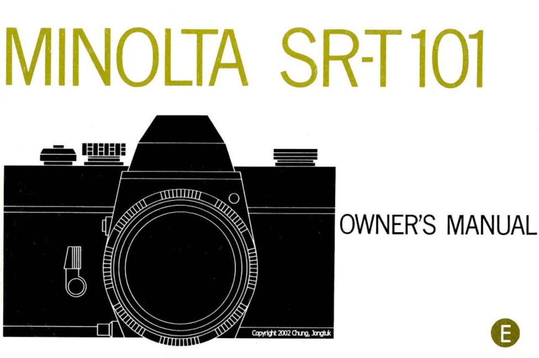 Minolta SR-T 303 Owner’s Manual (english PDF) | Classic 35mm SLR Camera ...