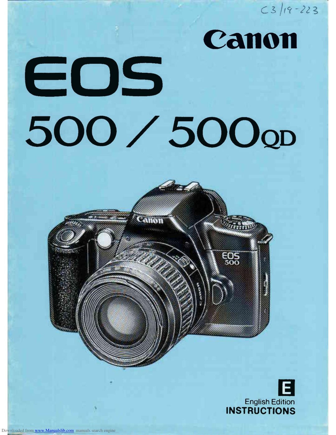 Canon EOS 500 / 500QD Instruction Manual (english PDF) | 35mm Film SLR ...
