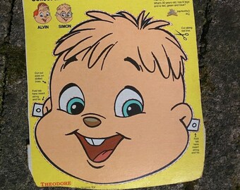 Alvin and the Chipmunks Face Mask - Etsy