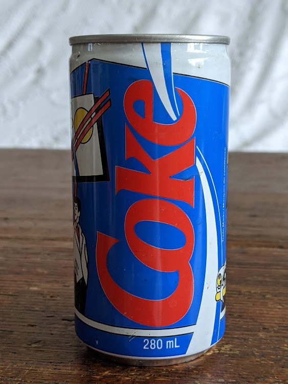 Retro 1980s Blue Coke Can With Car Bottom Opened for Display - Etsy