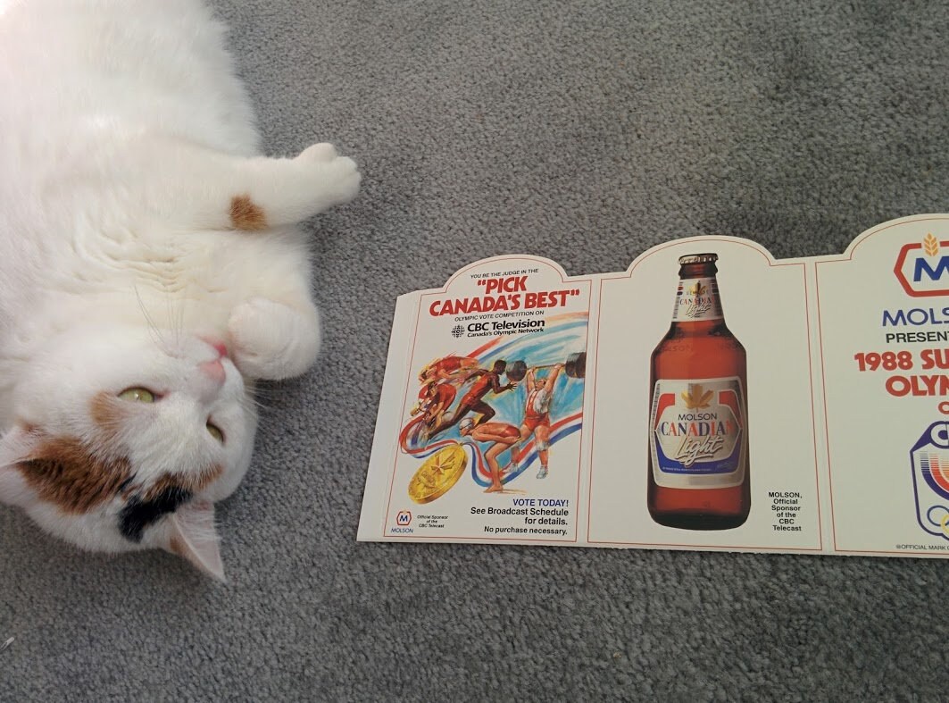 Vintage 1988 MOLSON CANADIAN Light BEER Olympics Bar Table | Etsy