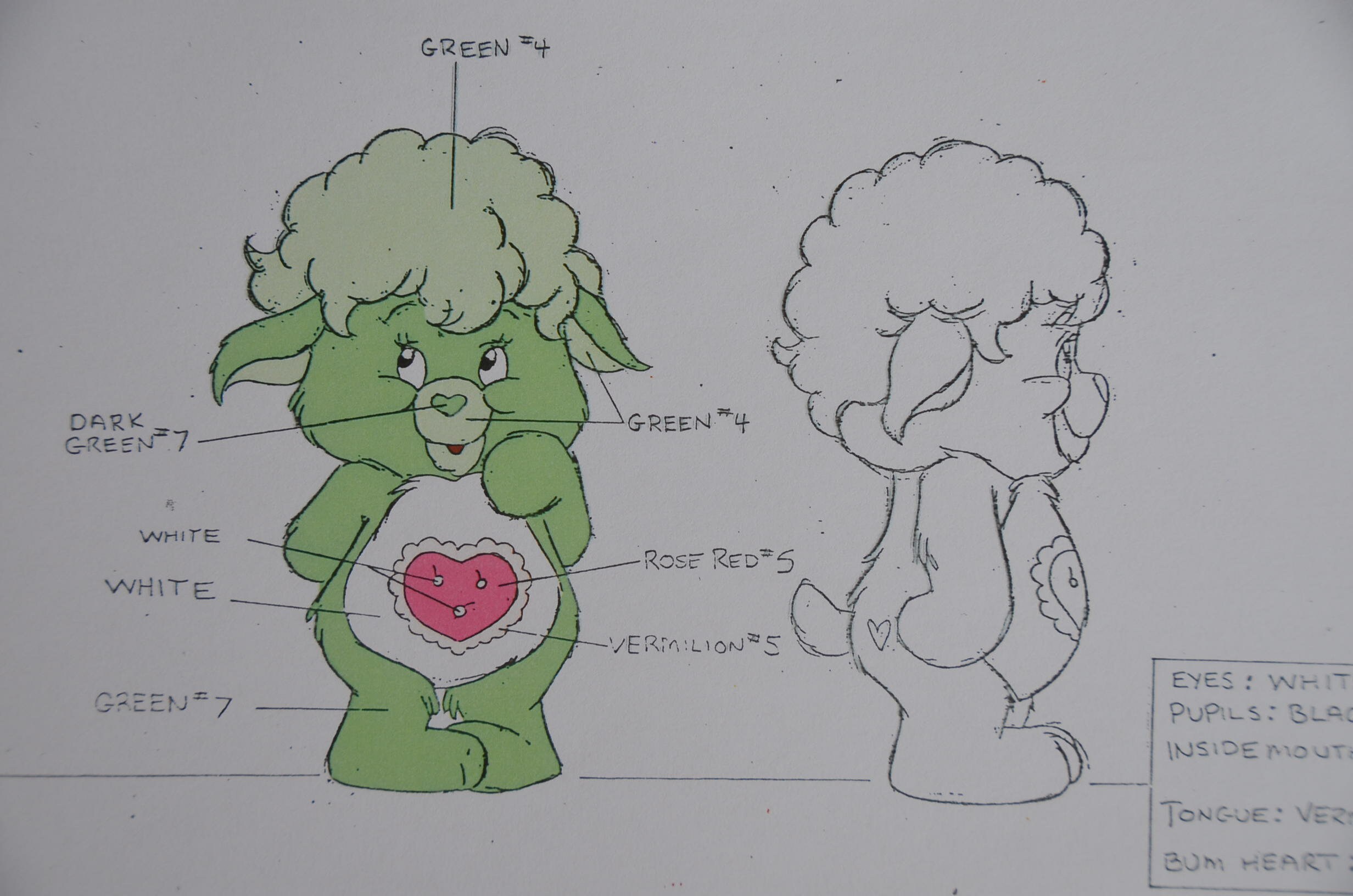 Vintage 1988 Nelvana Care Bear Cousin GENTLE HEART LAMB Reproduction ...