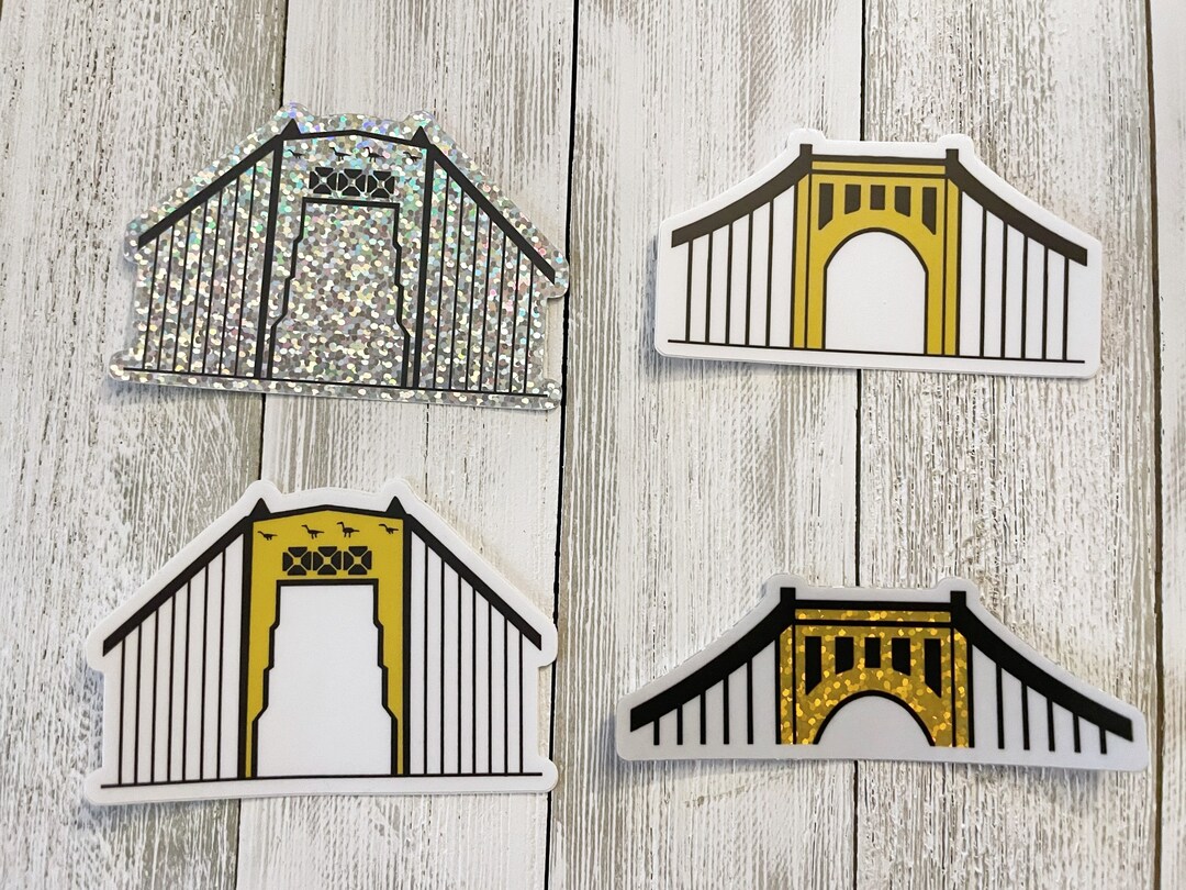 Pittsburgh Bridge Die Cut Stickers - Etsy