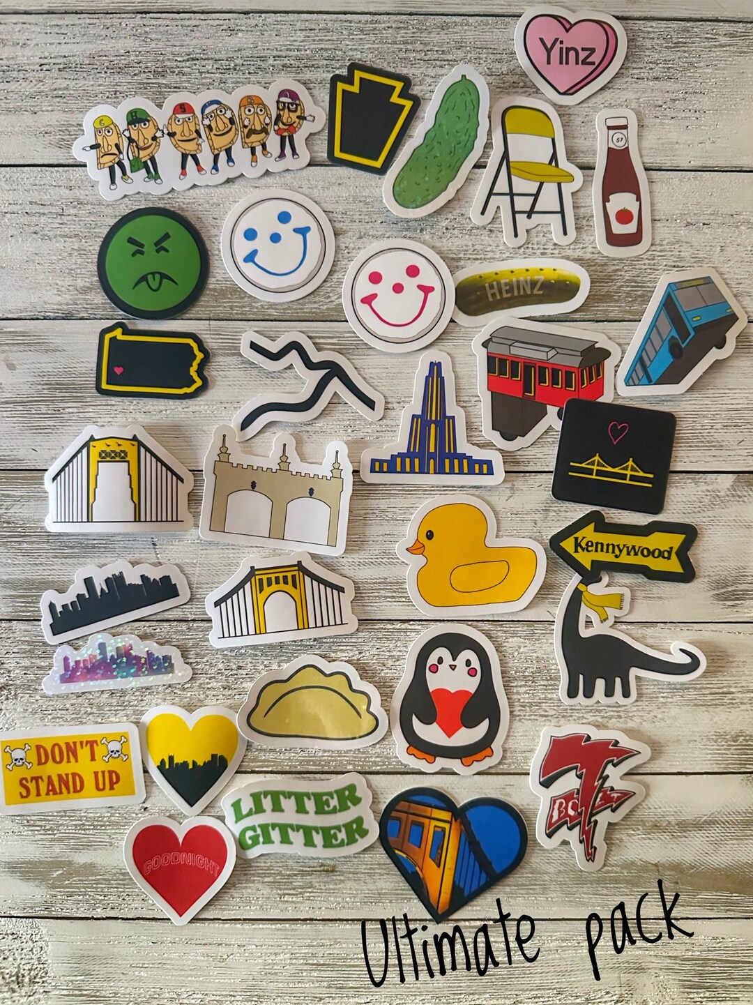 Pittsburgh Themed Sticker Packs - Etsy