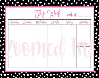 Day Tear off Calendar - Etsy