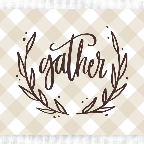 Gingham Decor Thanksgiving - Etsy