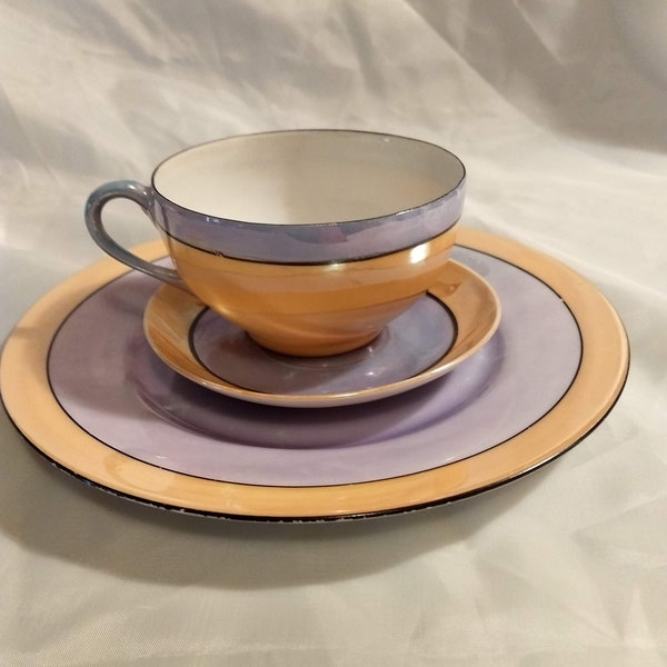 Peach Lusterware - Etsy