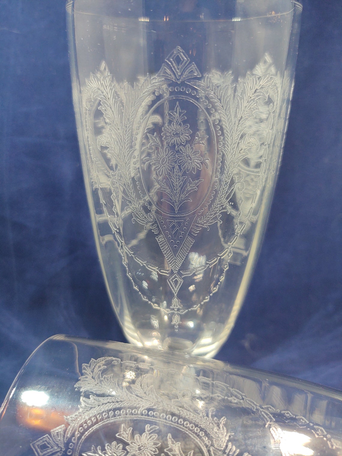 Tiffin Berian Footed Iced Tea Glasses, Set of 2 - Etsy