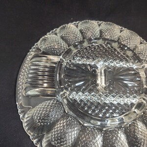 Vintage LE Smith Glass Deviled Egg Server Heritage 567 in Clear - Etsy