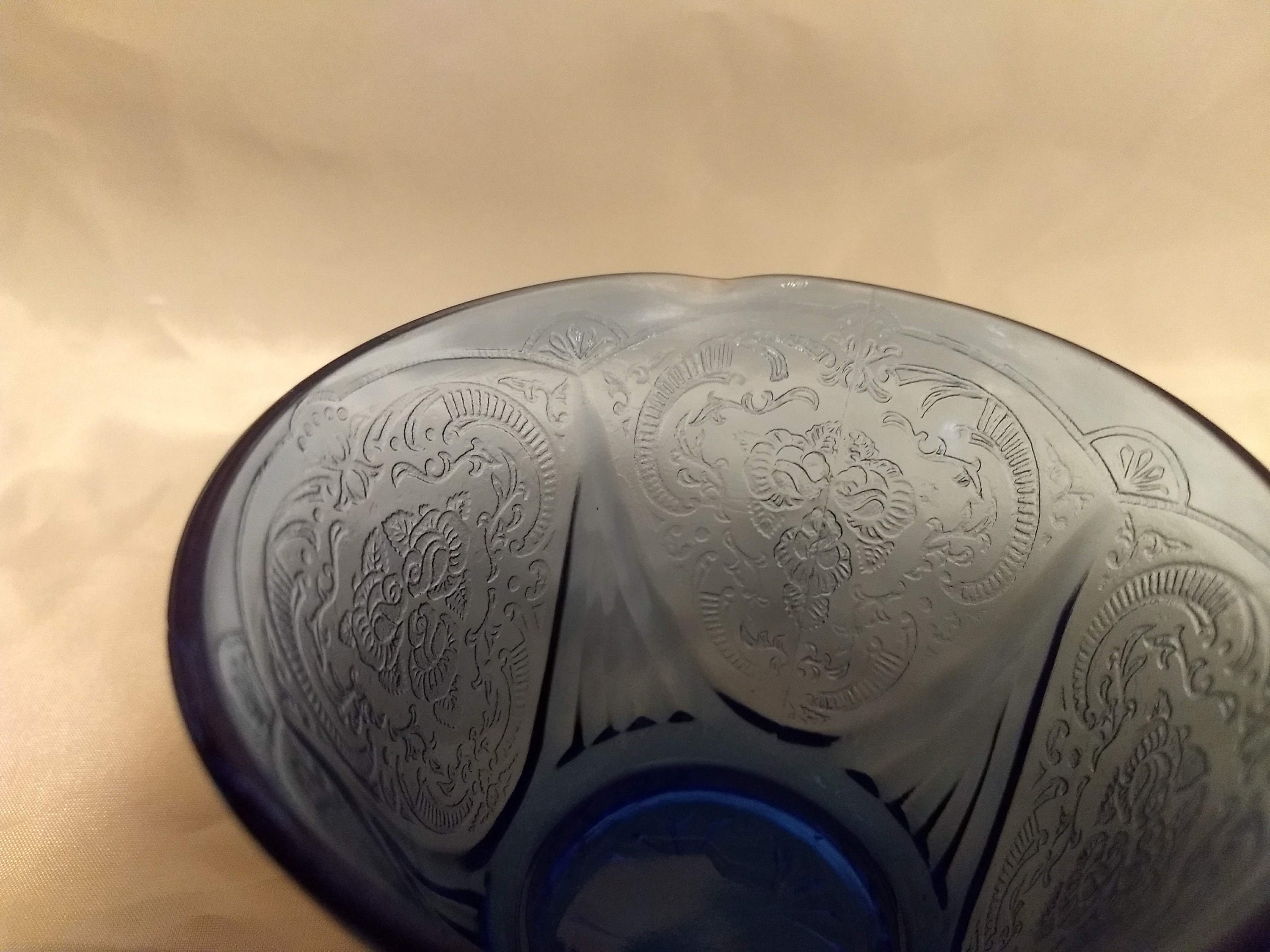 Hazel Atlas Ritz Blue Royal Lace Flat Cup/punch Cup | Etsy