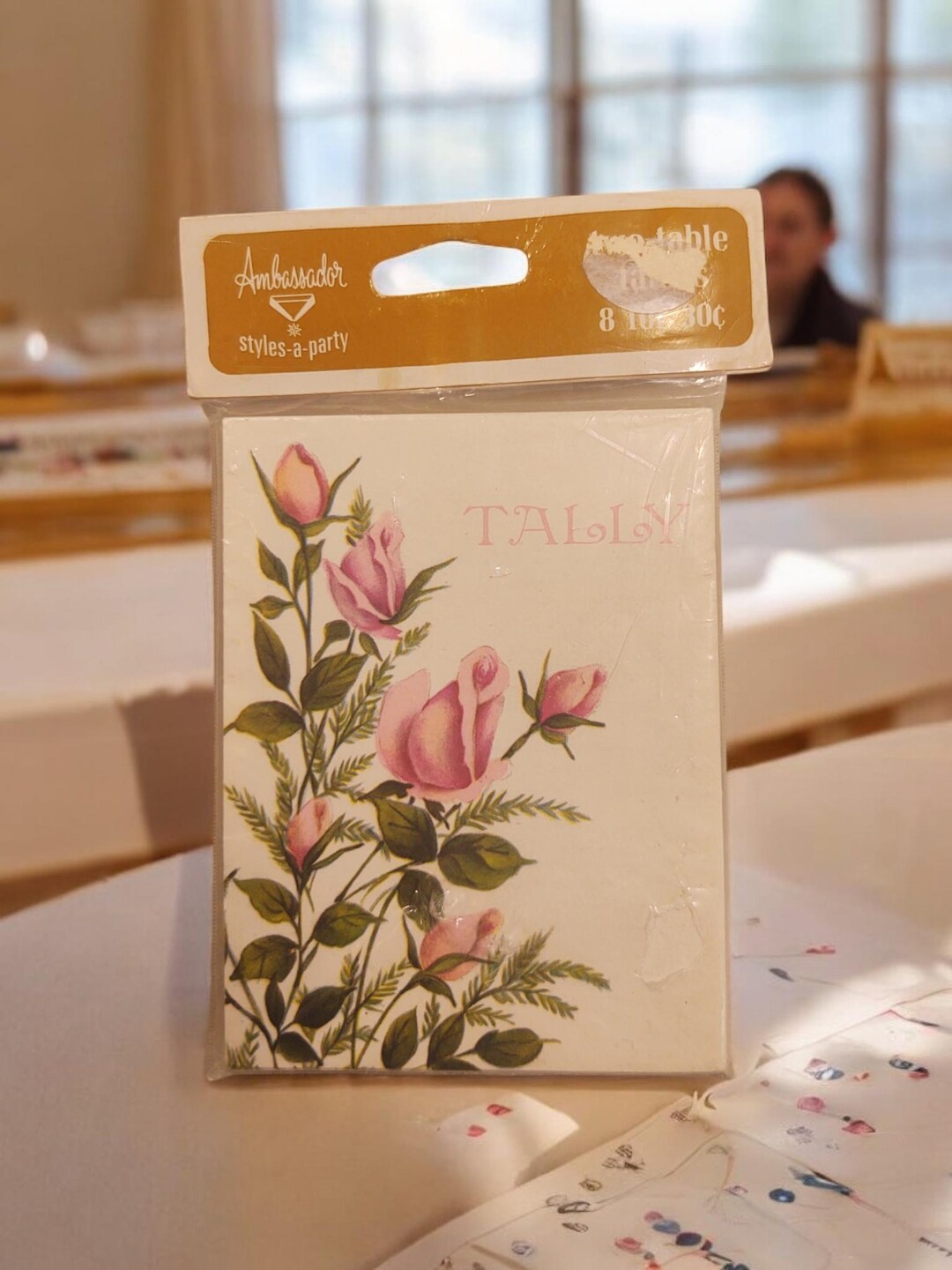 Vintage Ambassador Styles-a-party 2 Table Bridge Tally Cards Pack of 8 ...