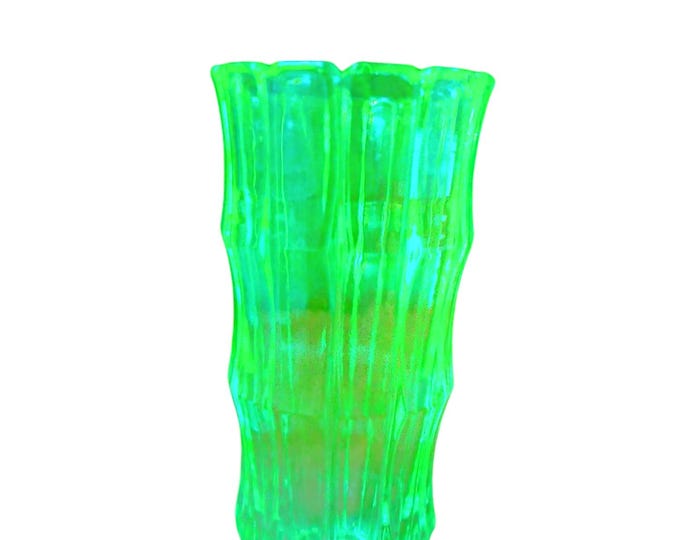 Vintage Tiara Glass 5'' Suzanne Vase in Aquamarine - Etsy