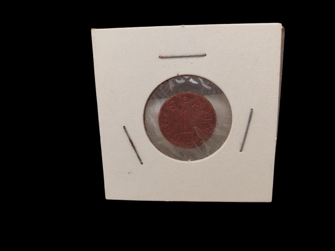 Vintage WWII Opa Red Point Tokens - Etsy
