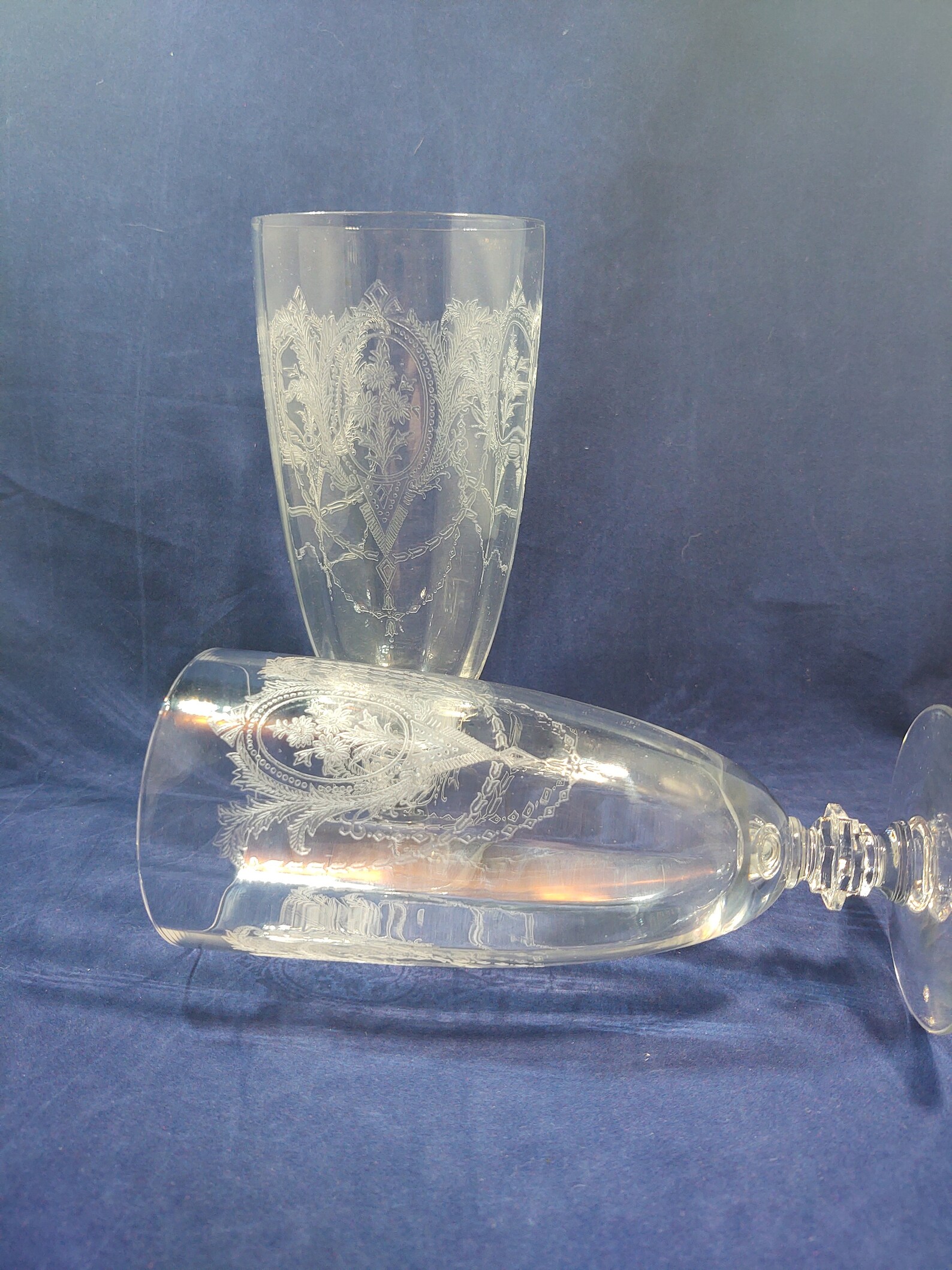 Tiffin Berian Footed Iced Tea Glasses, Set of 2 - Etsy