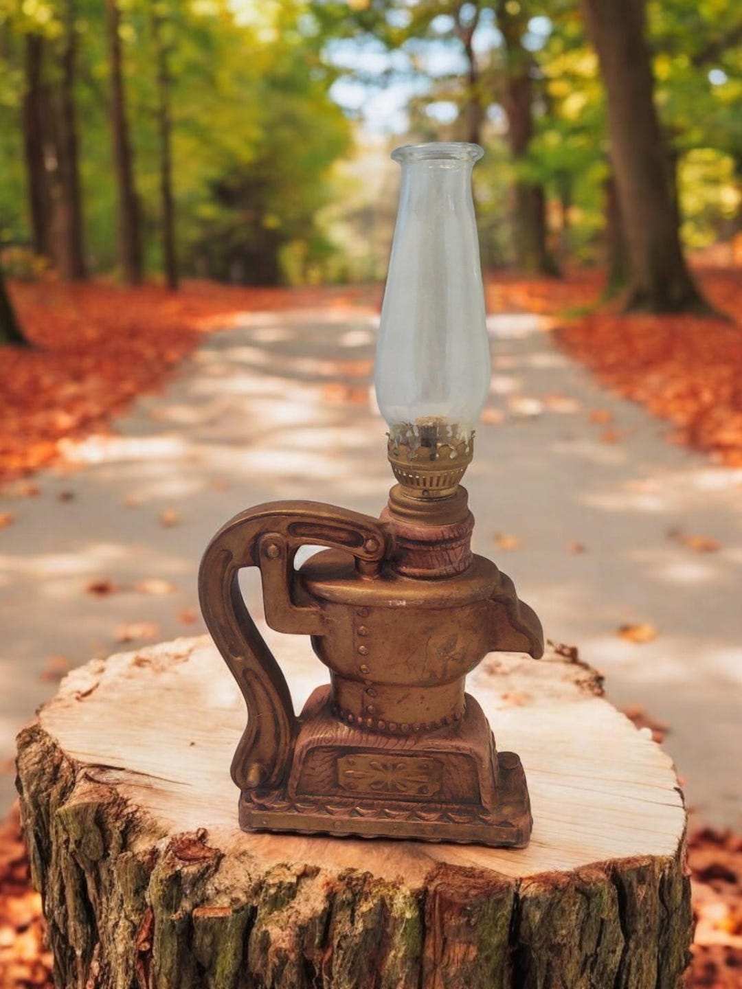 Vintage Water Pump Small Oil Lamp - Etsy