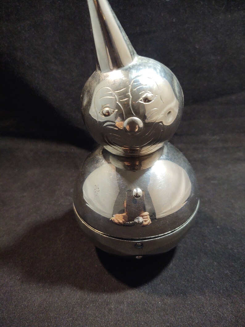 Raimond Silver Plate Roly Poly Clown Piggy Bank - Etsy