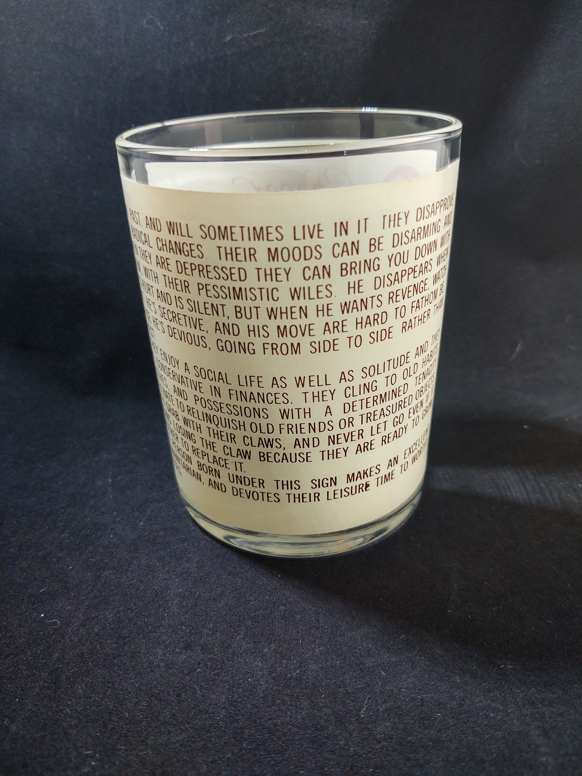 Vintage 1970's Zodiac Sign Old Fashion Glasses, Pick One or More - Etsy