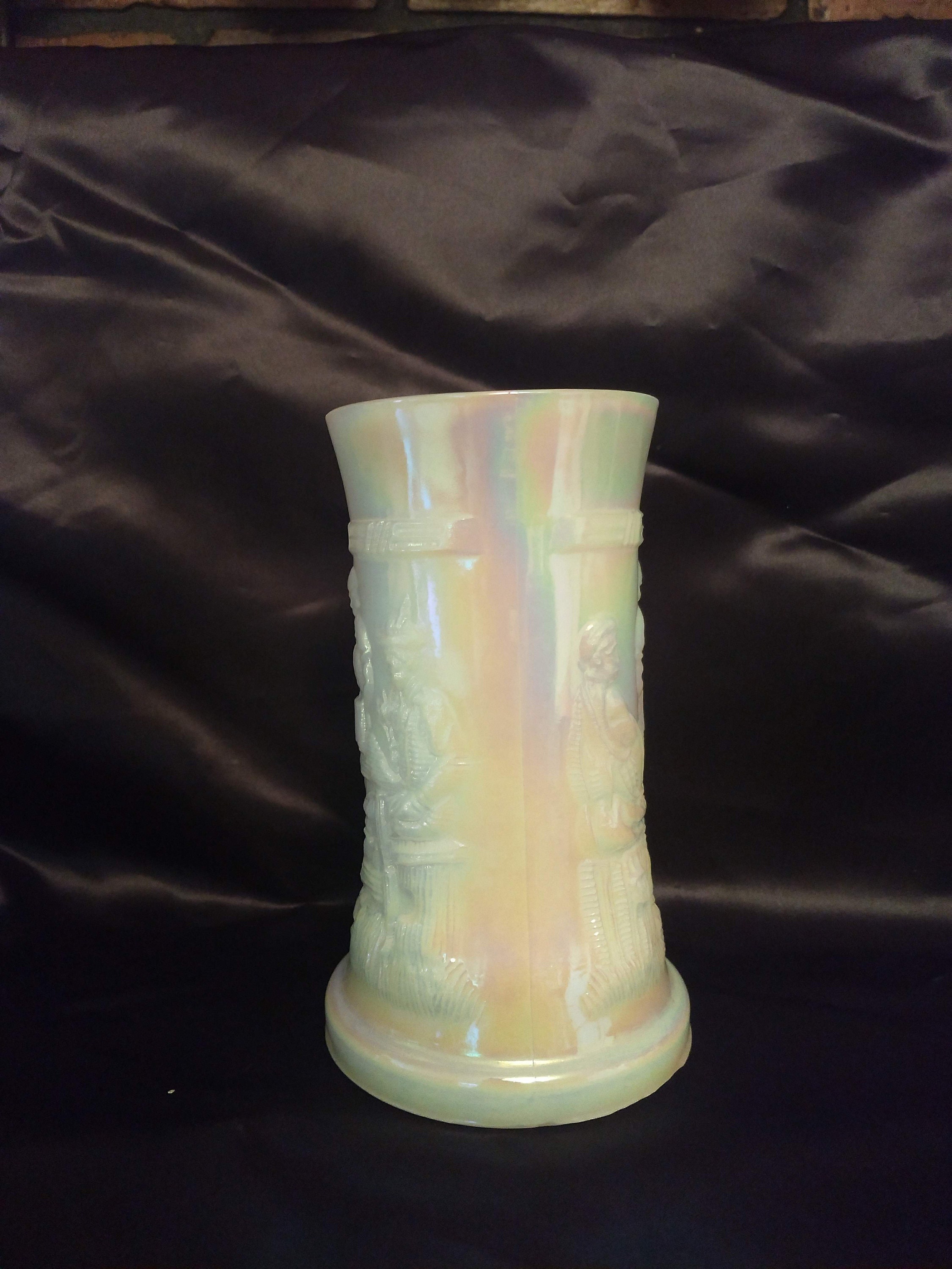 Federal Glass Iridescent Milk Glass Beer Stein - Etsy