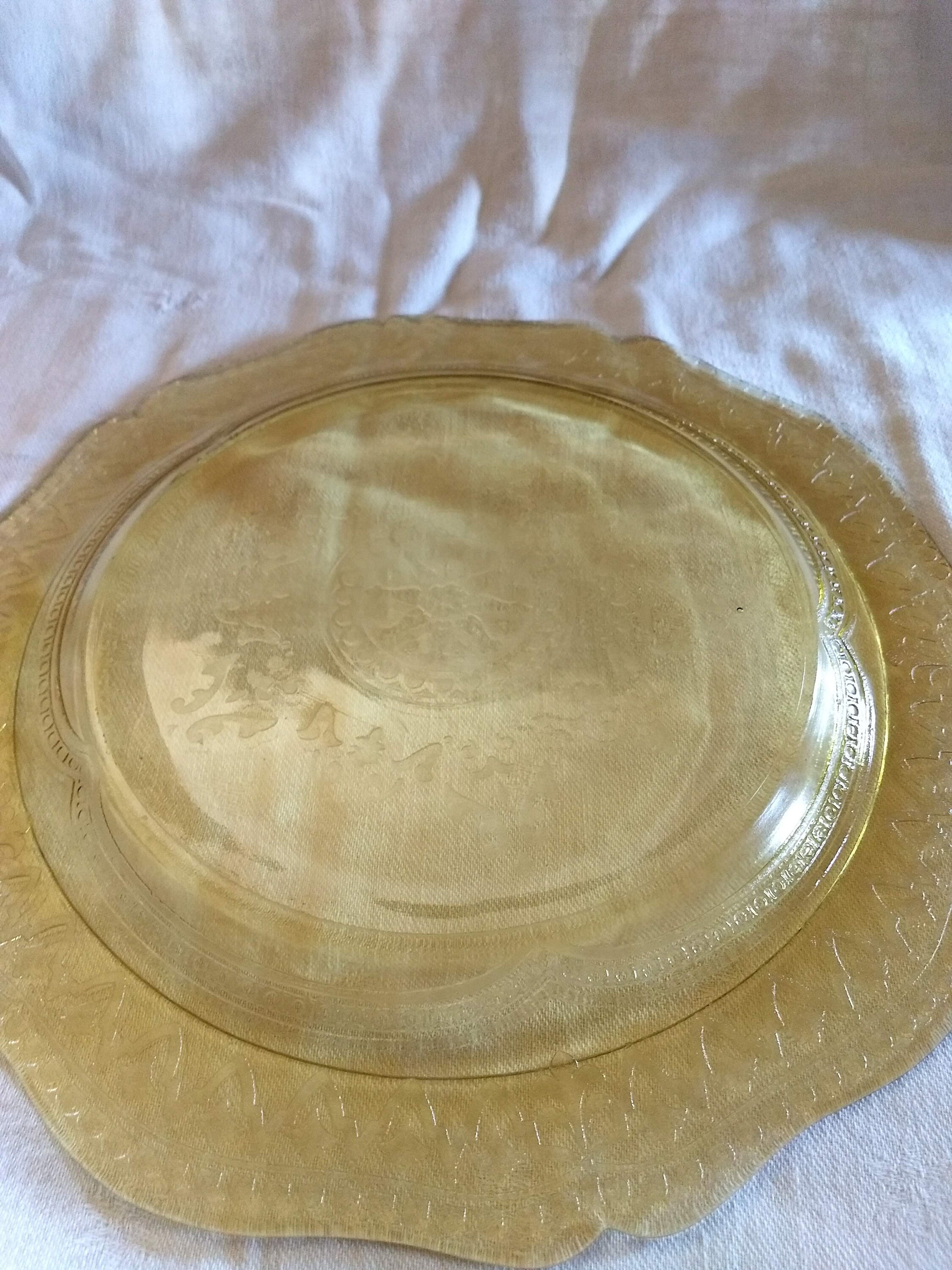Patrician Amber Dinner Plate by Federal Glass - Etsy