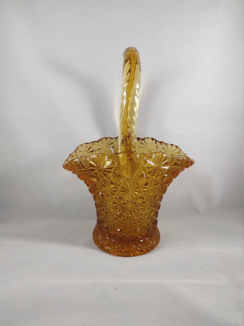 L.G. Wright Daisy and Button 7'' Basket in Amber - Etsy