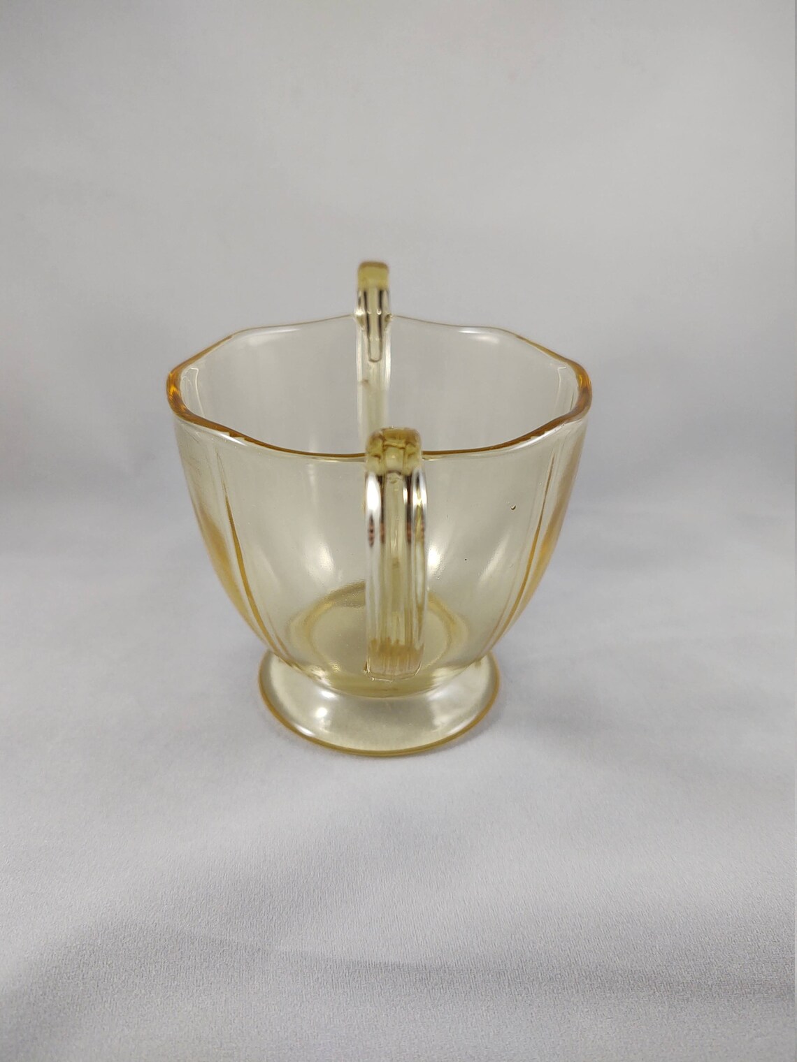 Vintage Fostoria Fairfax Topaz Footed Cream and Open Sugar Set - Etsy