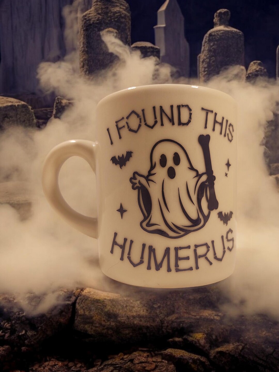 Vintage Coffee Mug With Vinyl Decal I Found This Humerus - Etsy