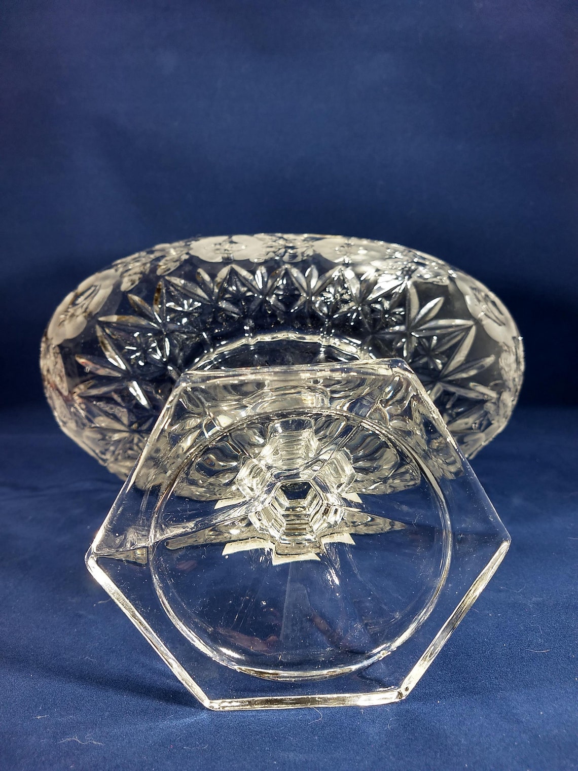 Ambrosia 24% Lead Crystal Footed Compote - Etsy UK