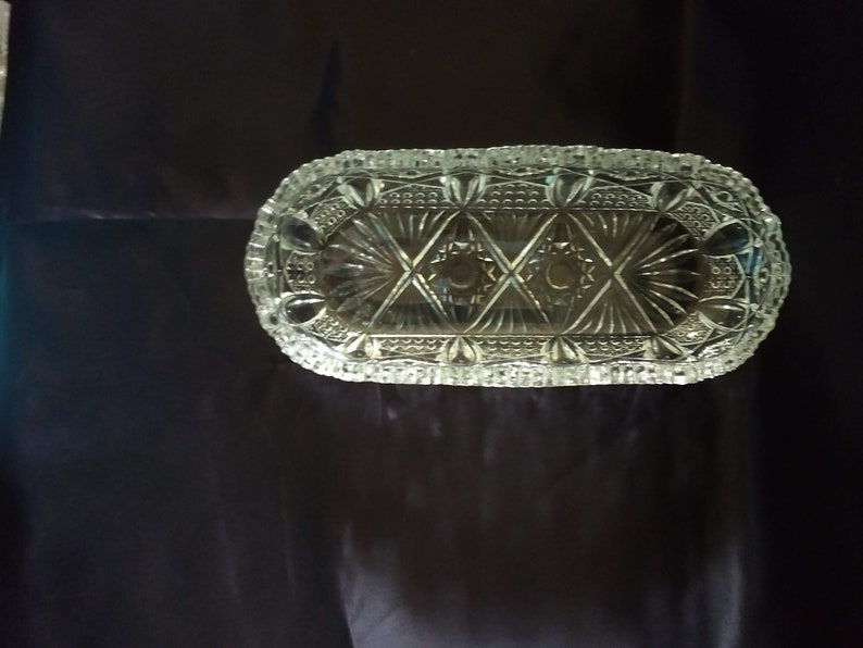Mckee Glass/smith Glass Quintec Celery Dish - Etsy